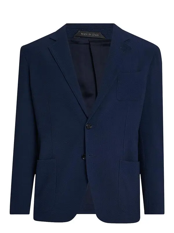 Giorgio Armani Upton Seersucker Sport Coat - Dark Blue