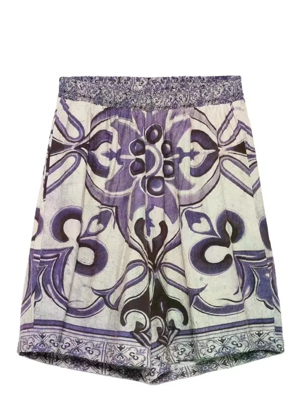 FAMILY FIRST Amalfi Printed Shorts - Purple