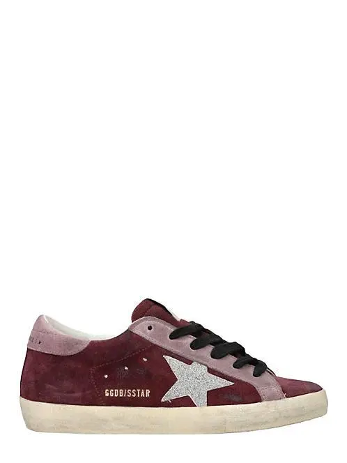 GOLDEN GOOSE Super Star Suede Low-top Trainers - Wine Comb