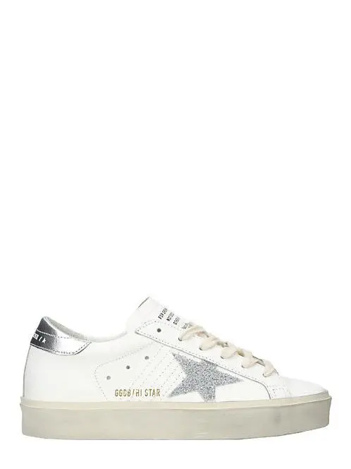 GOLDEN GOOSE Hi Star 10449 Leather Low-top Trainers - White/oth