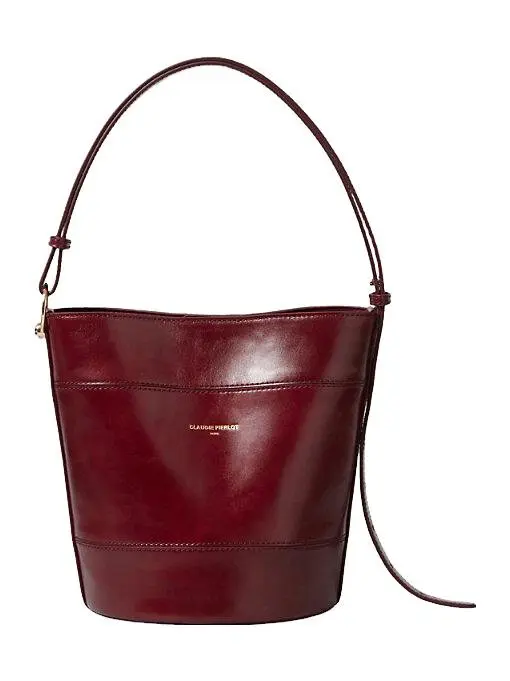 Claudie Pierlot Leather Bucket Bag - Rouges