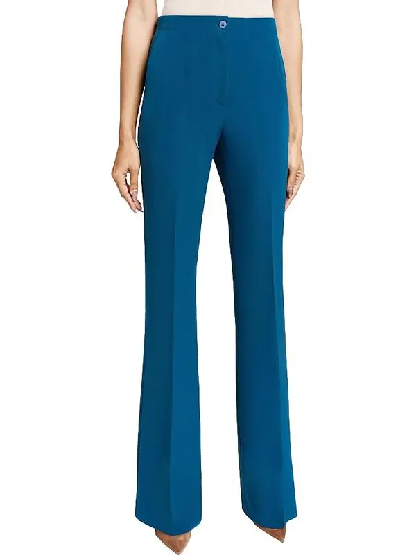 Santorelli Beth Stretch Techno Crepe Flared Pant - Aquamarine