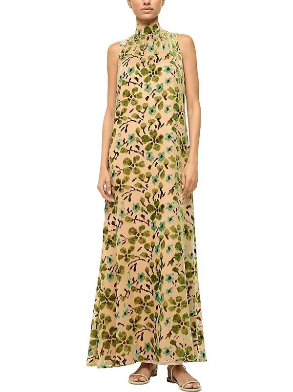 Staud Albee Dress - Moss Floral