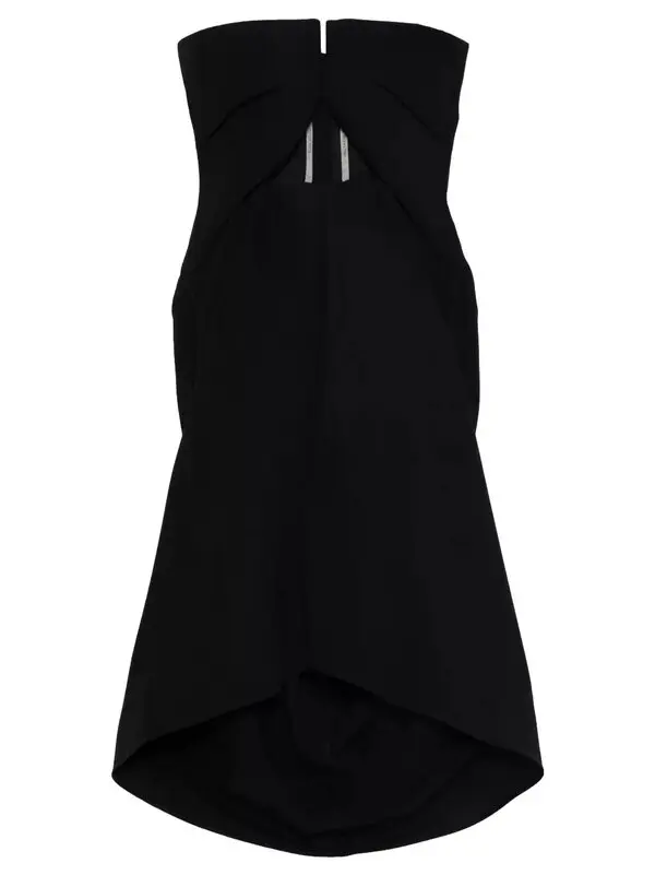 Rick Owens Amphora Prong Midi Dress - Black