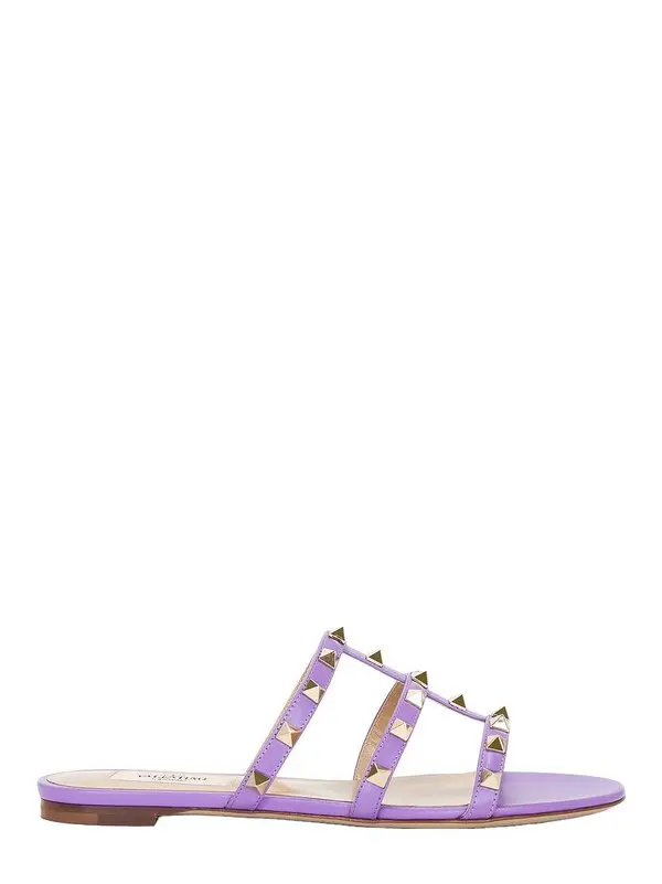 Valentino Garavani Rockstud Slide - Glicine