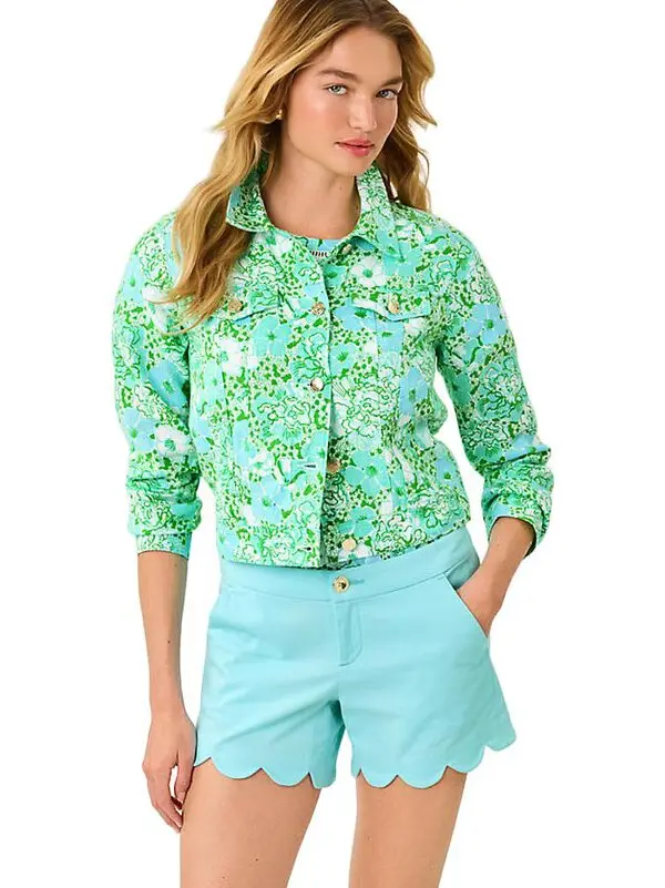 Lilly Pulitzer® Seaspray Linen Jacket - Mint Condition Burst Of Joy