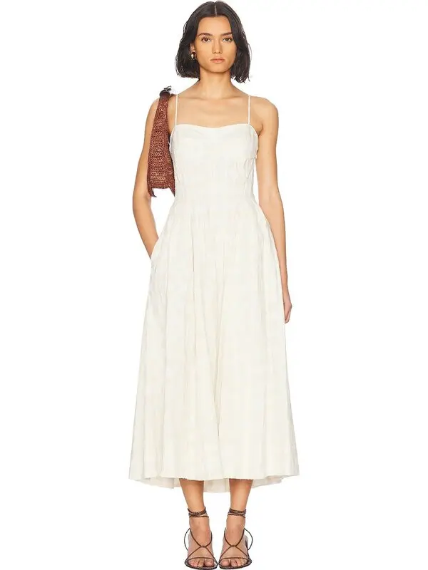 Simkhai Kittiya Midi Dress - Sand Multi