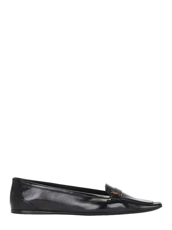Saint Laurent Poppy Ballerina Flat - Nero