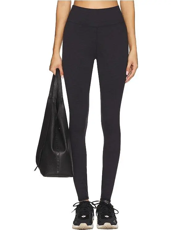 WELLBEING + BEINGWELL Loungewell Monte Legging In Charcoal - Quiet Grey Heather