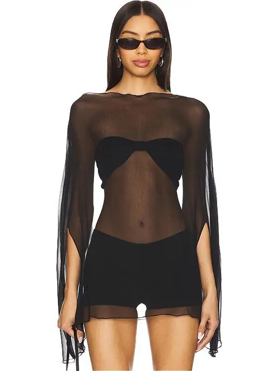 BUCI Ibis Poncho Top Set - Black