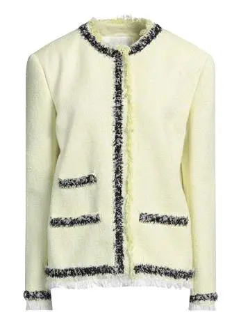 MSGM Single-breasted Blazer With Fringes - Yellow