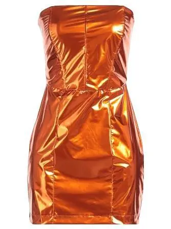 PATRIZIA PEPE SERA Mini Bodycon Dress - Orange