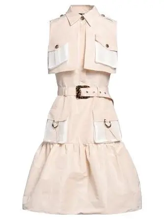 Elisabetta Franchi Midi Shirt Dress - Beige