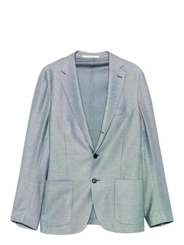 Eleventy Single-breasted Blazer - Blue