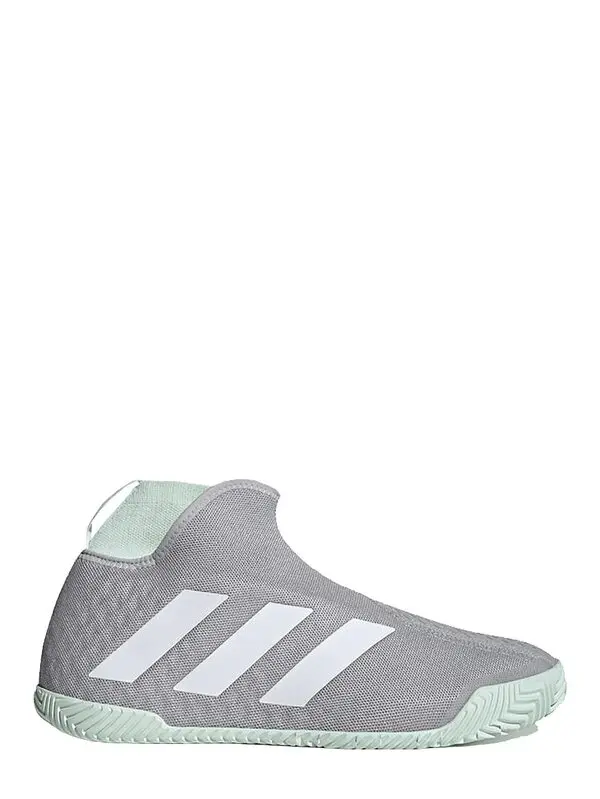 Adidas Stycon Laceless Hard Court Sneakers - Grey Two/cloud White/dash Green