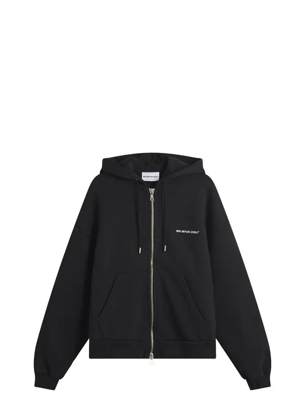 MKI MIYUKI ZOKU Uniform Zip Hoodie - Black