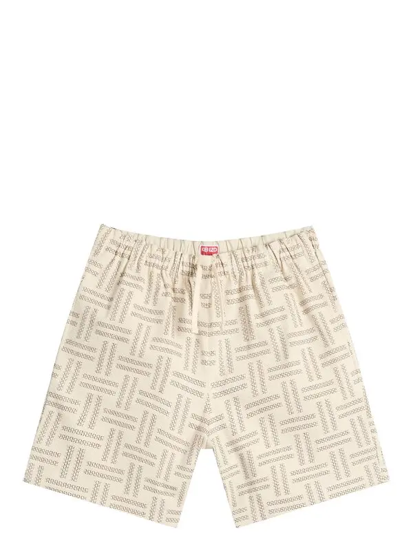 Kenzo Weave Elasticated Shorts - Tan