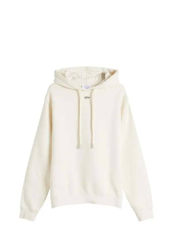 Off-White Cloud Arrow Regular Hoodie - White Asparagus