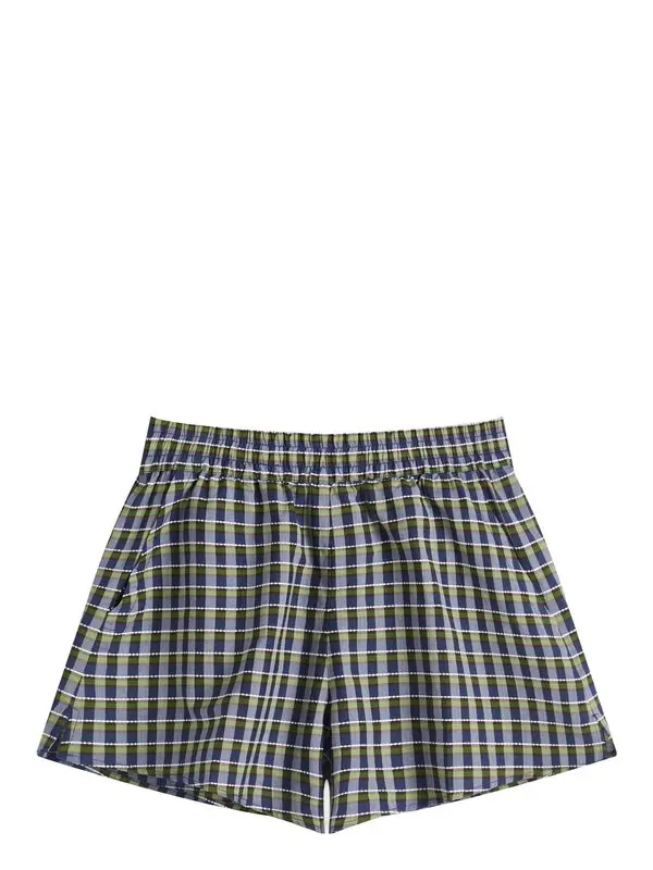 A.p.c. Andrea Check Shorts - Green