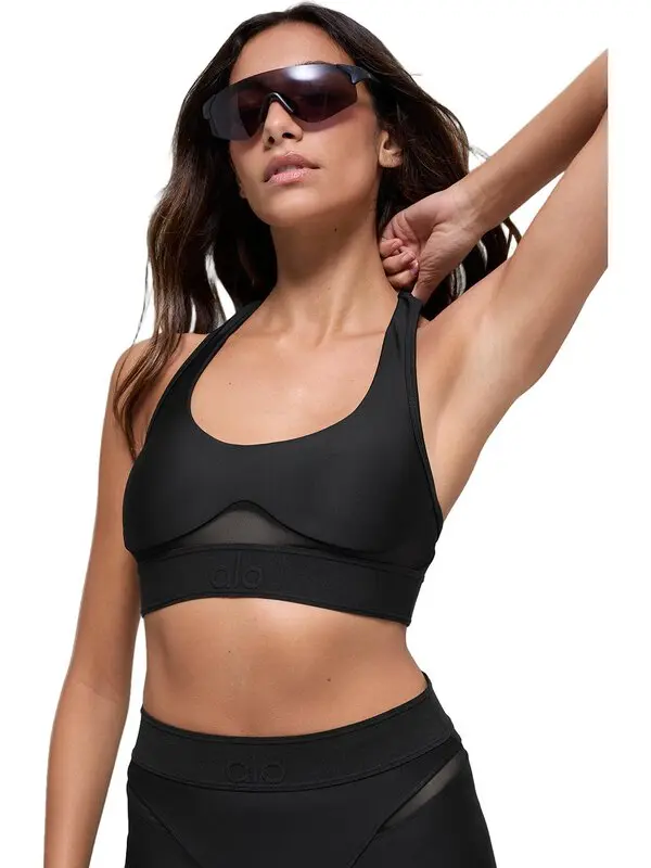 Alo Yoga Airlift Rebel Bra - Black