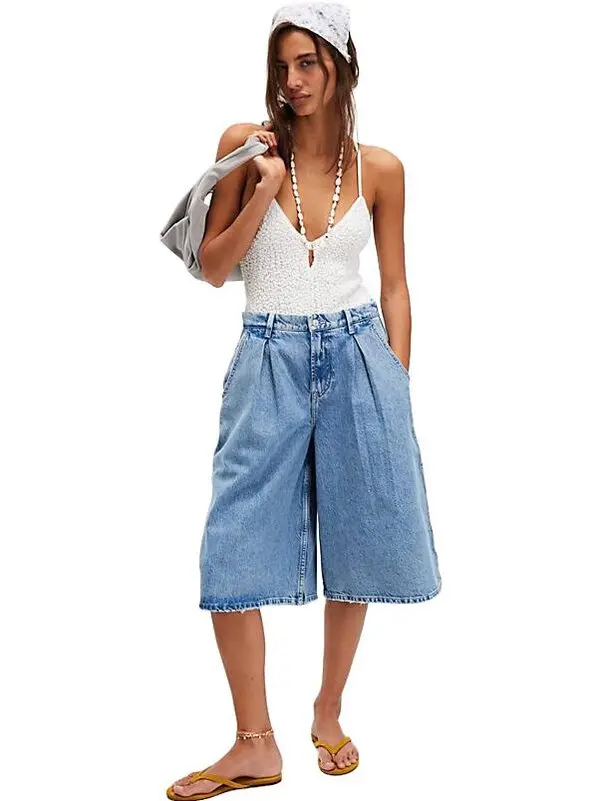 Free People Crvy Antonia Culotte Jeans - Find A Reason