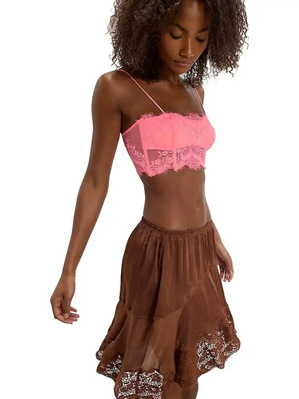 Free People Midnight Muse Half Slip - Umber Earth