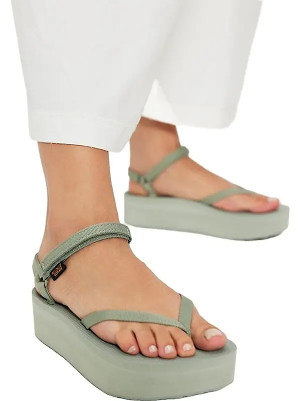 Teva Flatform Slim Sandals - Seagrass