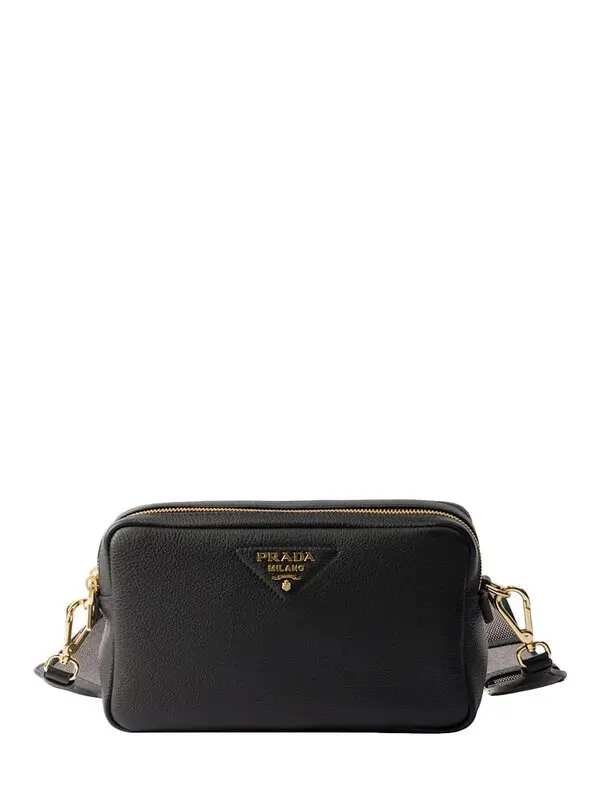 Prada Daino Soft Leather Camera Bag - Nero