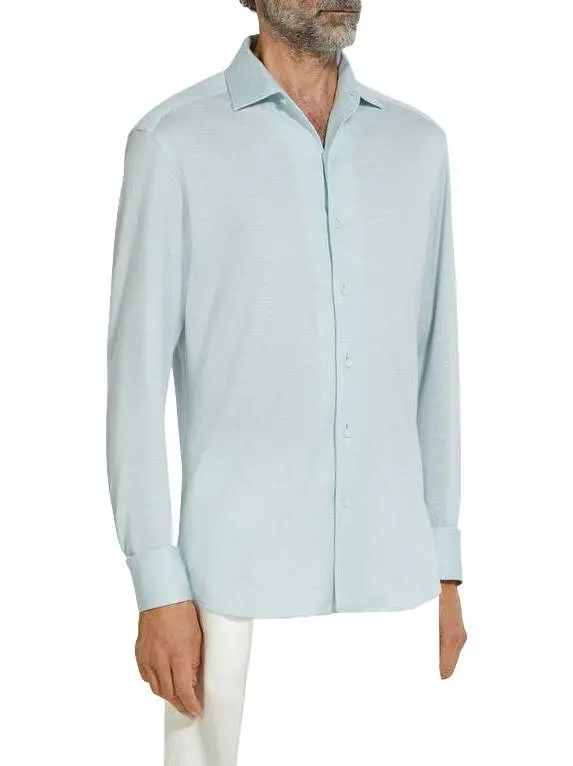 Zegna Crossover Silk - Bright Blue Solid
