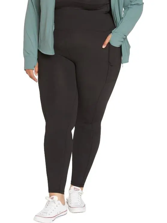 Universal Standard Next To Naked Pocket Ankle Leggings - Black