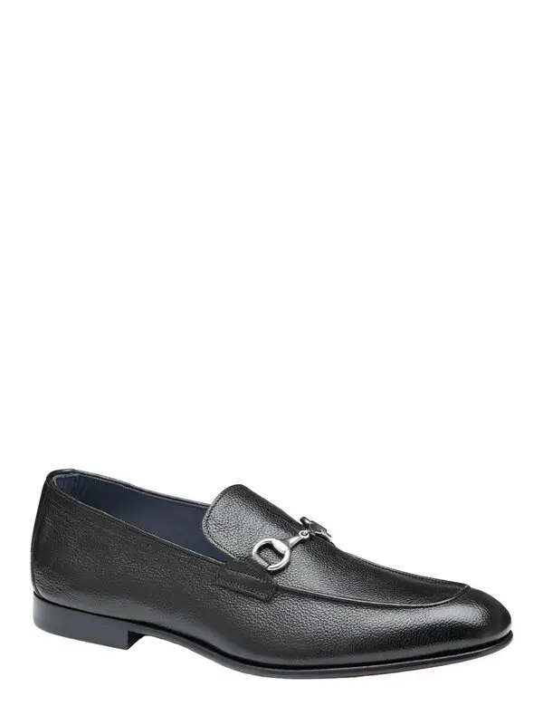 Johnston & Murphy Collection Taylor Bit Loafer - Black Italian Calfskin