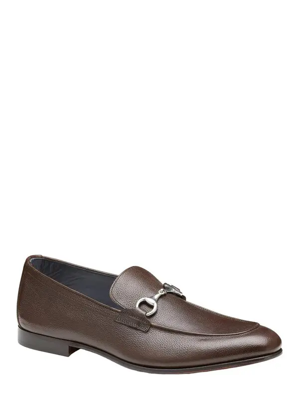 Johnston & Murphy Collection Taylor Bit Loafer - Brown Italian Calfskin