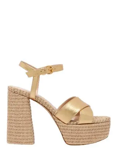 GIANVITO ROSSI Bebe Sandals - Metallic Gold