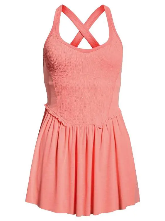 Free People Smockin' Hot Mini Dress - Fruit Punch
