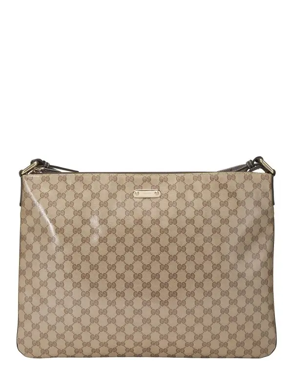 Gucci Crystal Messenger Bag - Brown