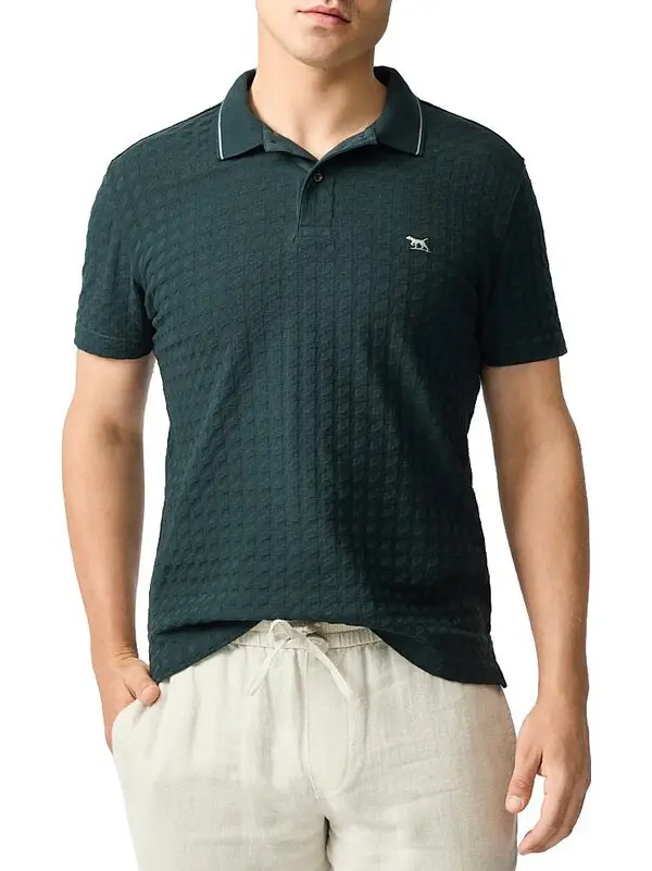 Rodd & Gunn Glen Albyn Textured Polo Shirt - Forest