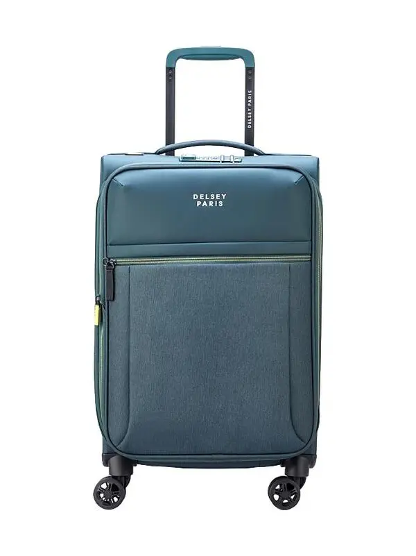 DELSEY PARIS Brochant 3 20-inch Expandable Carry On Spinner Suitcase - Green