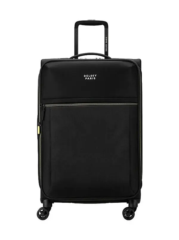 DELSEY PARIS Brochant 3 24-inch Expandable Spinner Suitcase - Deep Black