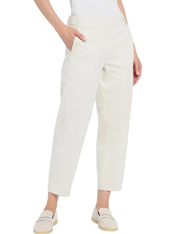 Lyssé Anelise Barrel Leg Trousers - Oat