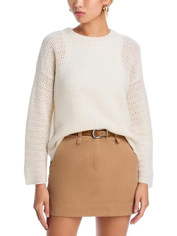 Bloomingdale'S C Exclusive Cashmere Crewneck Sweater - Ivory