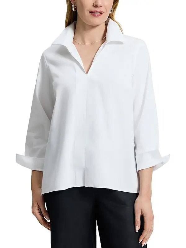 Foxcroft Agnes Stretch Shirt - White