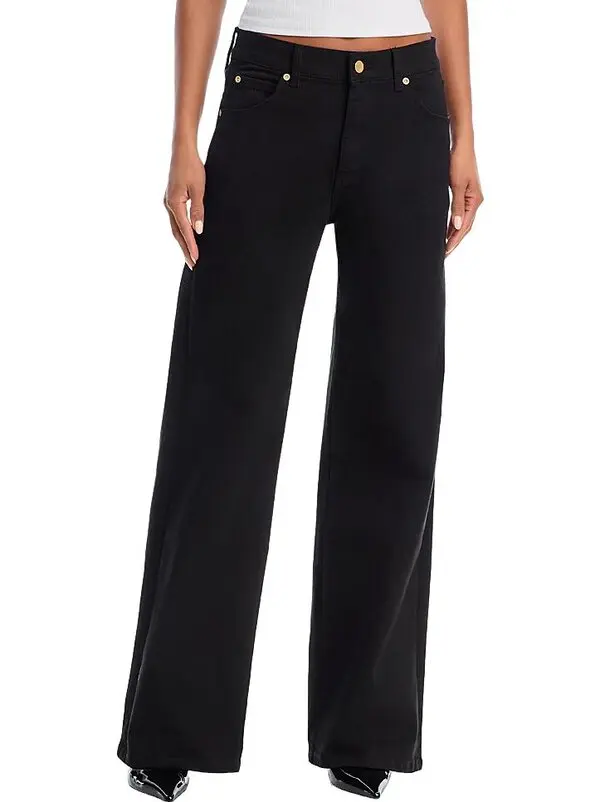 Kobi Halperin Sagit High-rise Wide-leg Jeans - Black