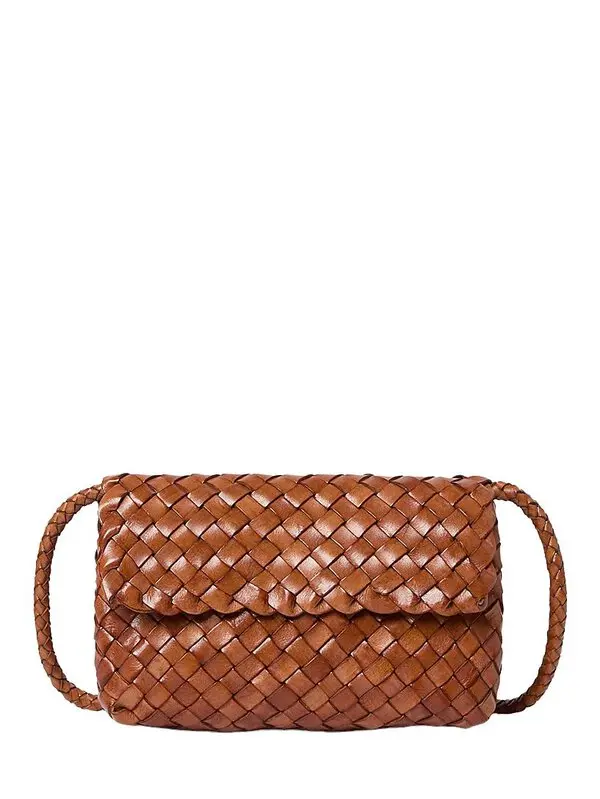 LOEFFLER RANDALL Vinnie Mini Woven Leather Crossbody - Timber