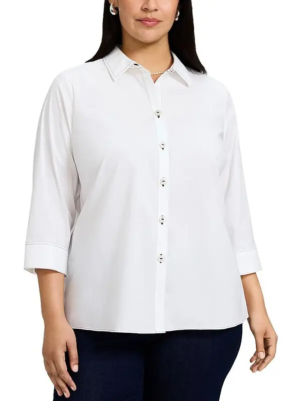 Foxcroft Kelly Stretch Shirt - White
