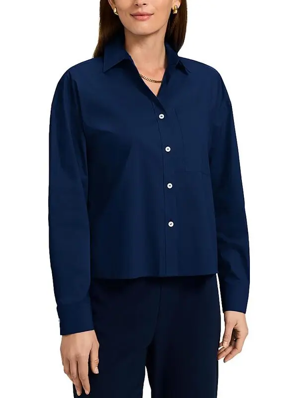 Foxcroft Marina Stretch Shirt - Navy