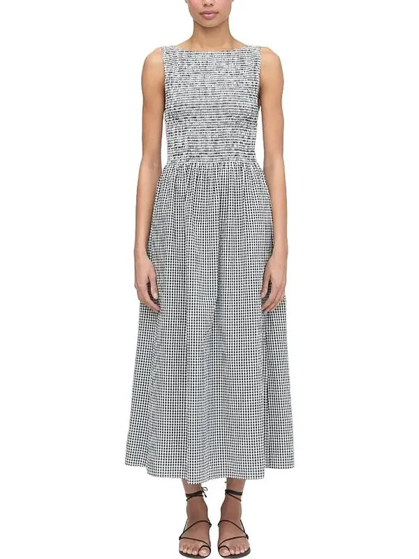 Hill House Home The Cosima Nap Dress - Black/sand Gingham