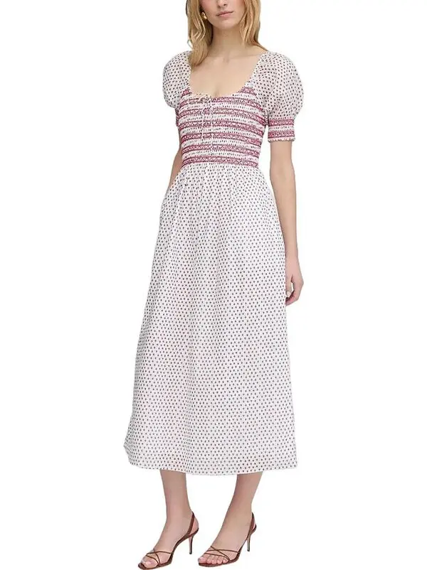 Hill House Home The Madeline Nap Dress - White Poppy Half Drop