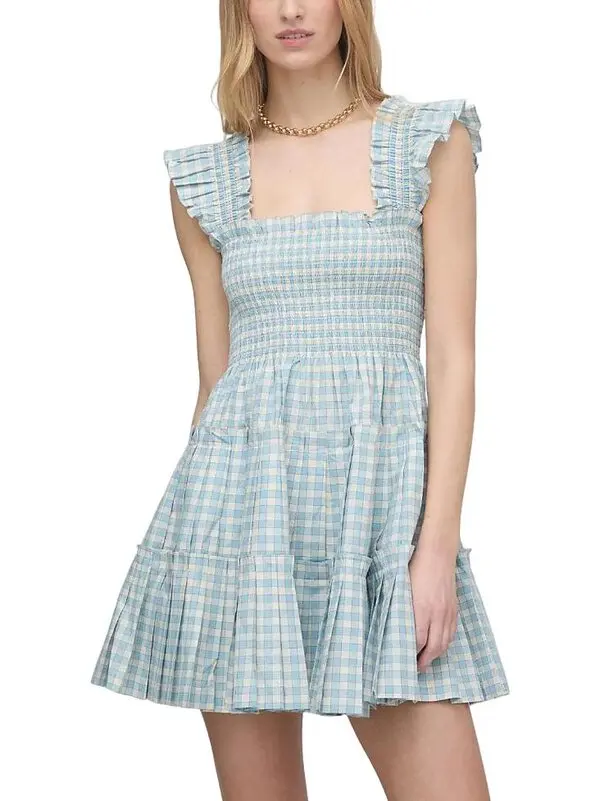 Hill House Home The Charlotte Nap Dress - Blue/red Gingham