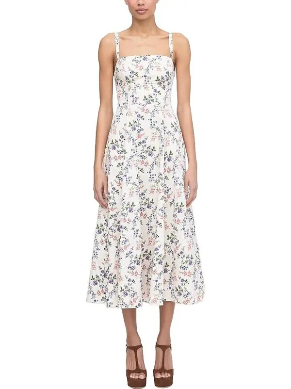Hill House Home The Margot Dress - Pink Scallop Bow Chintz
