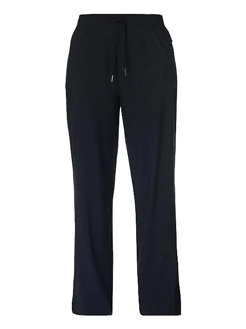 Sweaty Betty Explorer Wide-leg 30-inch Stretch-woven Trousers - Black
